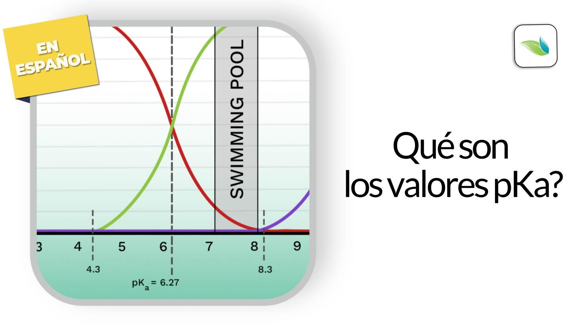 Qué son los valores pKa en cuanto al pH en la química del agua